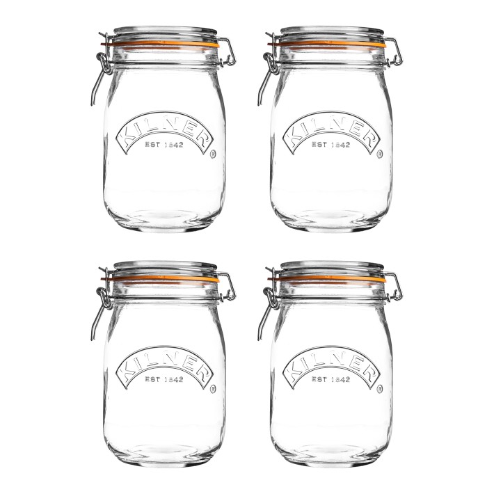 Kilner Round Clip Top Jar, Set of 4 | Williams Sonoma