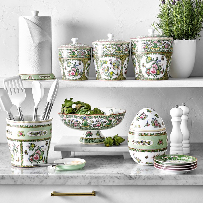 Famille Rose Porcelain Canisters | Williams Sonoma