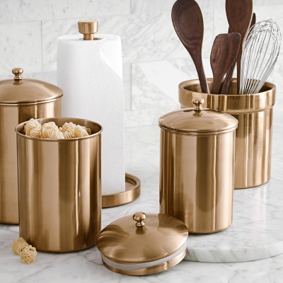 Gold Kitchen Canisters | Williams Sonoma