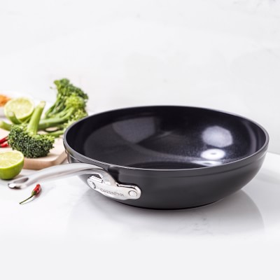 GreenPan™ Premiere Hard Anodized Ceramic Nonstick Wok | Williams Sonoma