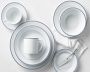Apilco Tradition Blue-Banded Porcelain Dinnerware Collection + Place ...