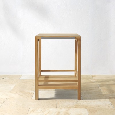 Larnaca Outdoor Teak Bar Cart | Williams Sonoma