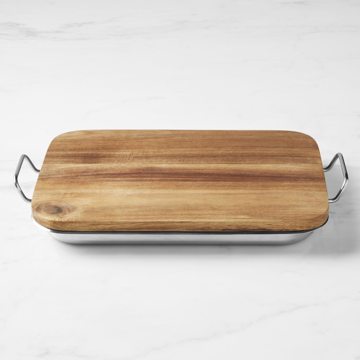 Schmidt Brothers Stainless-Steel Marinade Tray | Williams Sonoma