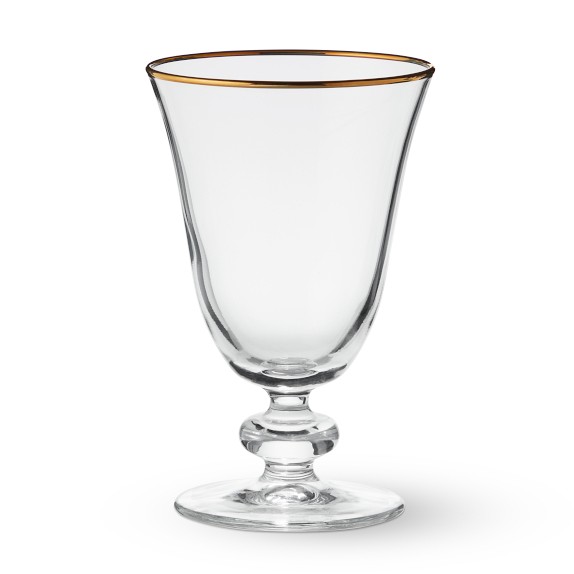 Gold Rim Goblets, Set of 4 | Williams Sonoma