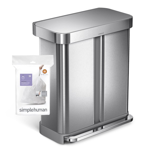 simplehuman™ (H) Custom Fit Trash Can Liners | Williams Sonoma