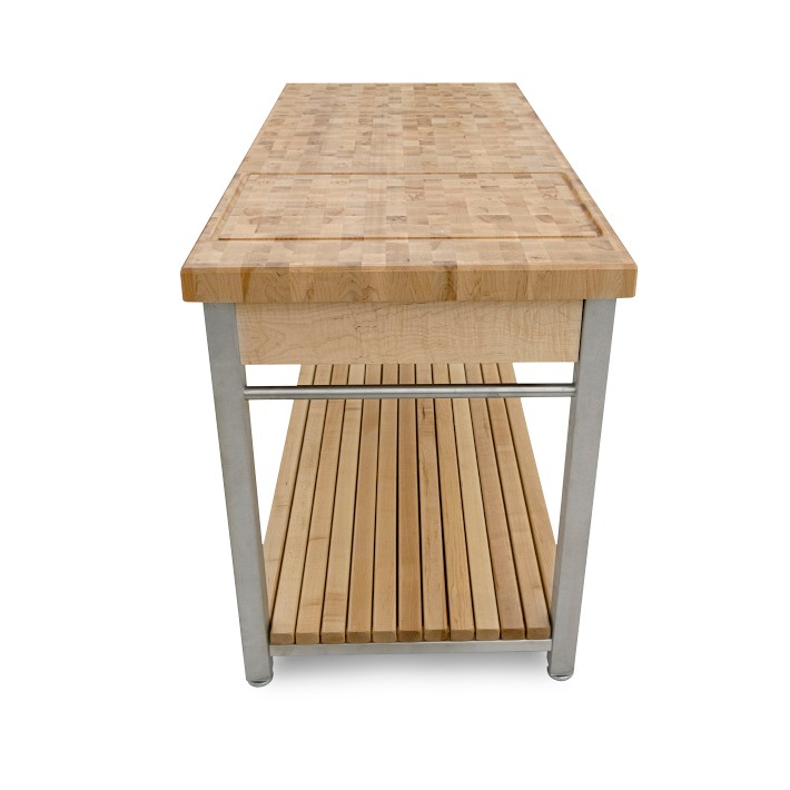 John Boos End-Grain Butcher Block Workbench - 60" | Williams Sonoma