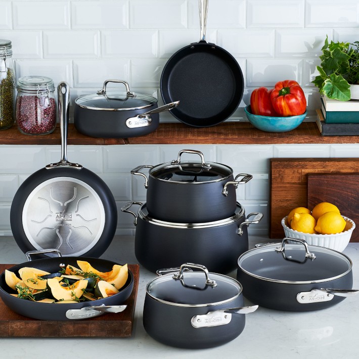 All-Clad HA1 Hard Anodized 19-Piece Cookware Set | Williams Sonoma