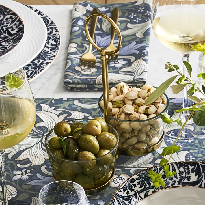 Williams Sonoma x Morris & Co. Golden Lilly Table Runner | Williams Sonoma