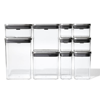 OXO POP 12-Piece Container Set, Steel | Williams Sonoma