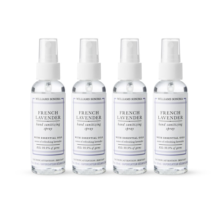 Williams Sonoma French Lavender Hand Sanitizer Spray - Set of 4 ...