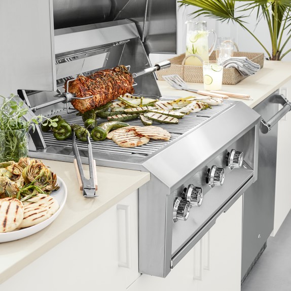 Urban Bonfire Outdoor Kitchen x Hestan 36” Grill and Fridge | Williams ...