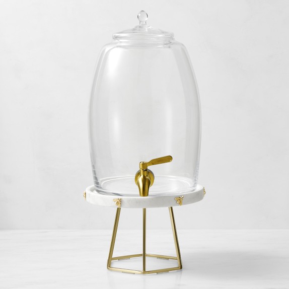 Marble Honeycomb Beverage Dispenser Base | Williams Sonoma