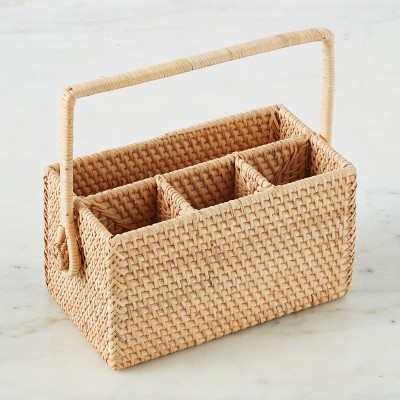 Light Woven Rectangular Caddy | Williams Sonoma