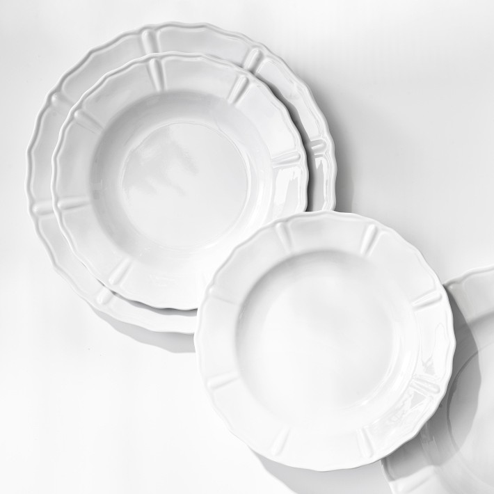 Soleil White Melamine Dinner Plates, Set of 4 | Williams Sonoma