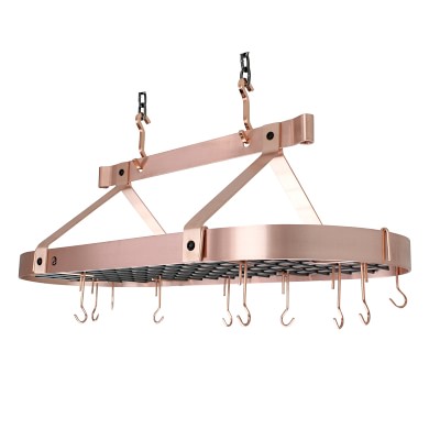 Enclume Copper Oval Pot Rack | Williams Sonoma