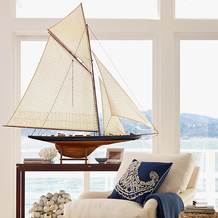 White Coral On Glass Stand | Decorative Object | Williams Sonoma