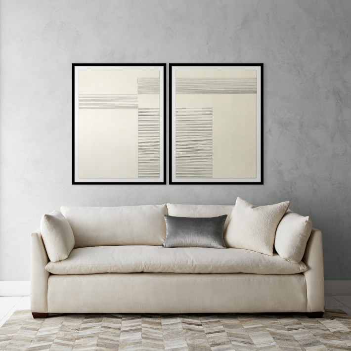 Graphite Grid Series | Large Wall Art | Williams Sonoma