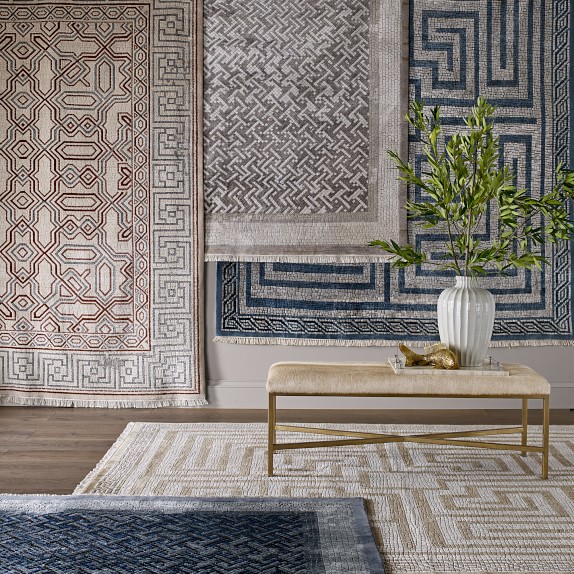 Luke Irwin: Claudius Mosaic Spice Hand Knotted Rug | Williams Sonoma