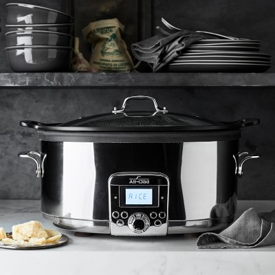 All-Clad Gourmet Plus Slow Cooker, 7-Qt. with All-In One Browning ...