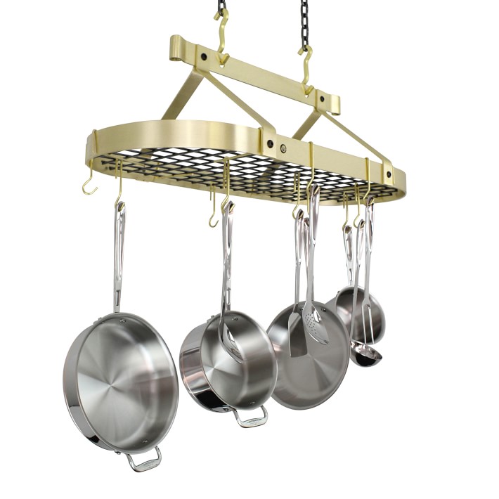 Enclume Traditional Oval Ceiling Pot Rack | Williams Sonoma