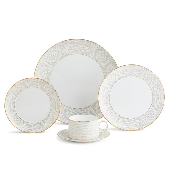 Wedgwood Gio Gold 5-Piece Dinnerware Set | Williams Sonoma