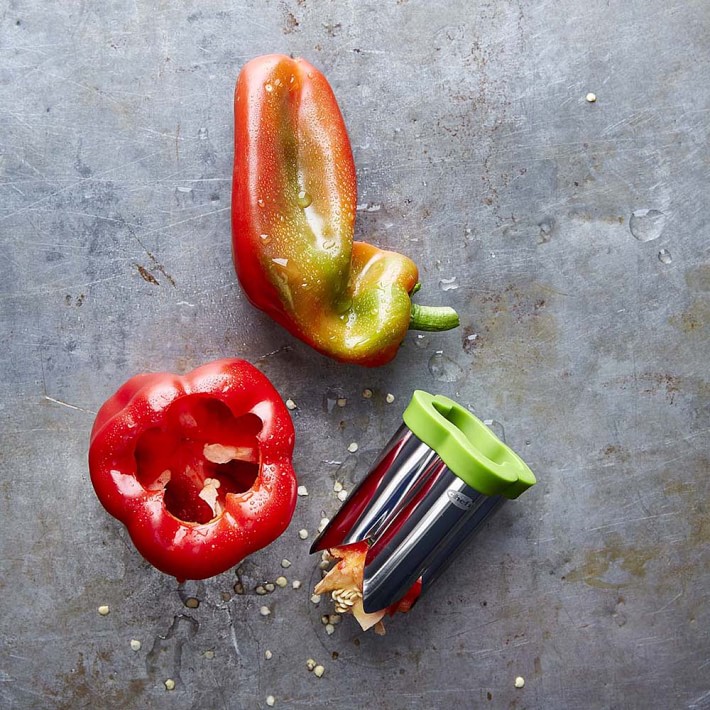 Chef'n Stainless-Steel Pepper Corer | Vegetable Tool | Williams Sonoma