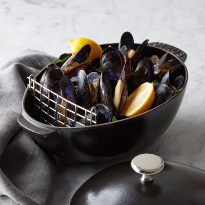 Staub Cast-Iron Mussel Pot | Williams Sonoma
