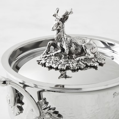 Ruffoni Opus Prima Stainless-Steel Saucepan with Stag Knob, 1 1/2-Qt ...