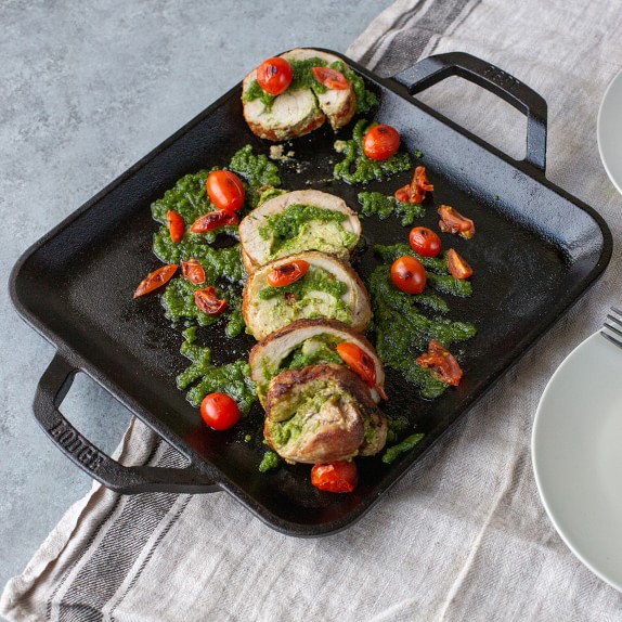 Lodge Chef Collection Cast-Iron Double Handled Square Griddle - 11 ...