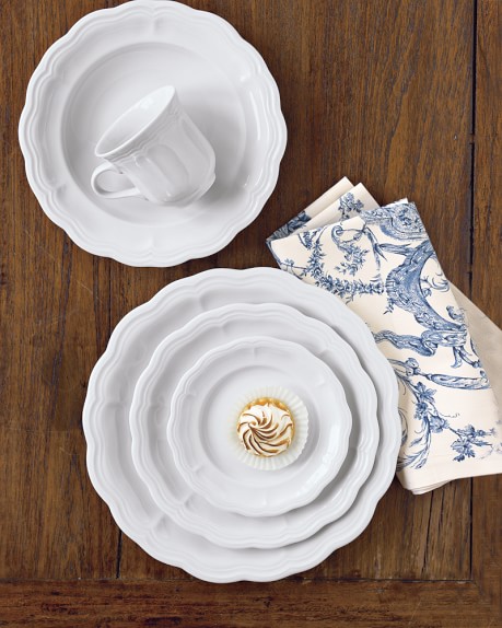 Pillivuyt Queen Anne Porcelain Dinnerware Sets | Williams Sonoma