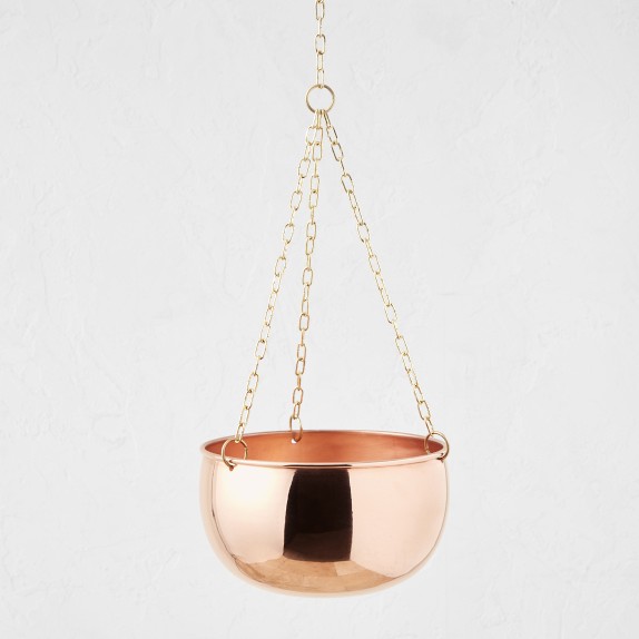Copper Hanging Planter | Williams Sonoma