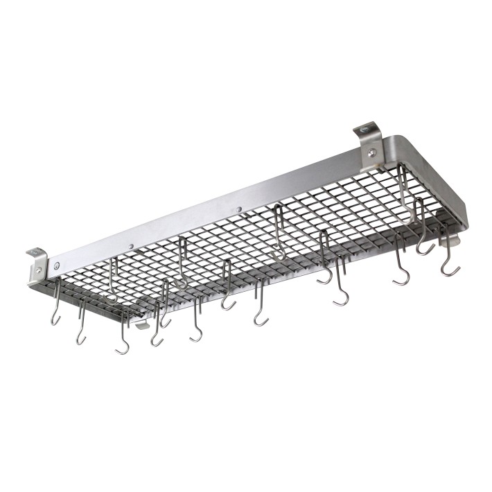 Enclume Flush-Mounted Rectangular Ceiling Pot Rack | Williams Sonoma