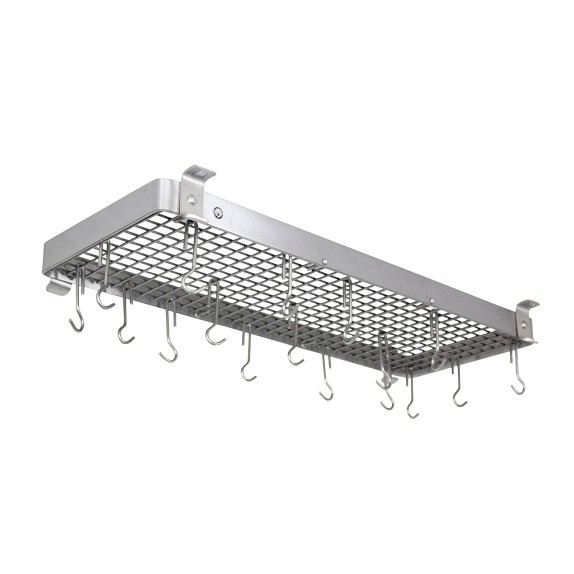 Enclume Flush-Mounted Rectangular Ceiling Pot Rack | Williams Sonoma