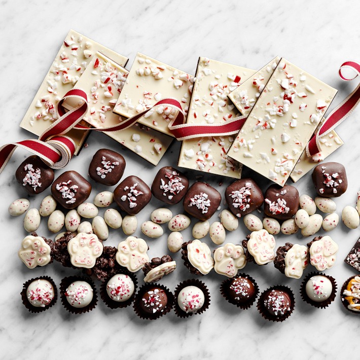 Williams Sonoma Peppermint Bark Paws | Gourmet Chocolate | Williams Sonoma