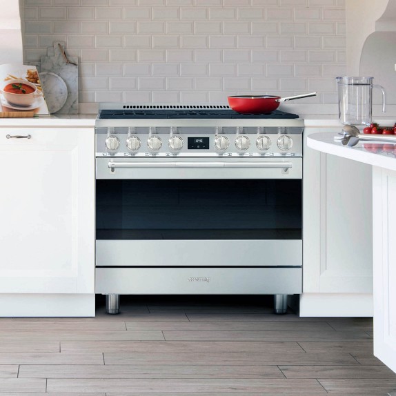 Smeg Professional Series Dual Fuel Range | Williams Sonoma
