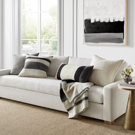 Italian Boiled Striped Wool Throw Blanket | Williams Sonoma