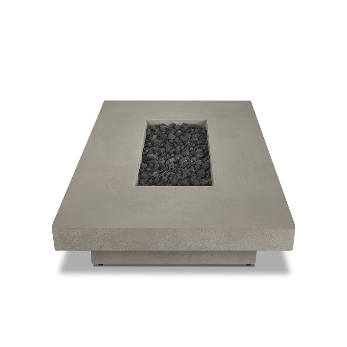 Novato 60" Low Rectangle Propane Fire Table | Williams Sonoma