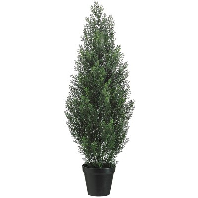 Faux Cedar Topiary in Plastic Pot | Williams Sonoma