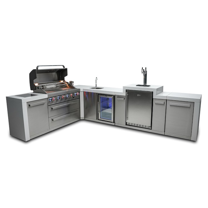 Mont Alpi 805 Deluxe Corner Grill Island w/ Beverage Center | Williams ...