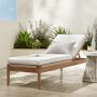 Pasadena Outdoor Teak Chaise | Williams Sonoma