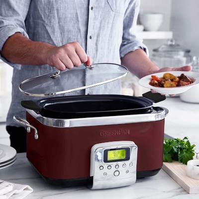 GreenPan™ Elite Slow Cooker + The Slow Way To Big Flavor Cookbook ...