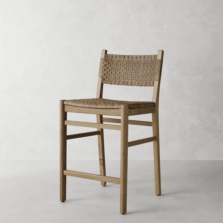 Sullivan Woven Counter Stool | Kitchen Stools | Williams Sonoma
