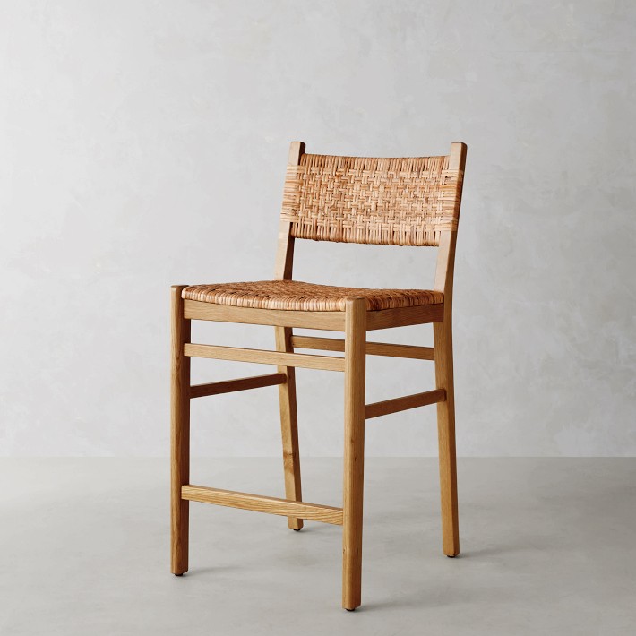 Sullivan Woven Counter Stool | Kitchen Stools | Williams Sonoma