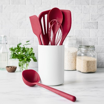 GreenPan™ Silicone Utensils with Utensil Holder, Set of 7 | Williams Sonoma