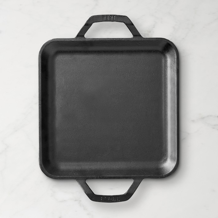 Lodge Chef Collection Cast-Iron Double Handled Square Griddle - 11 ...