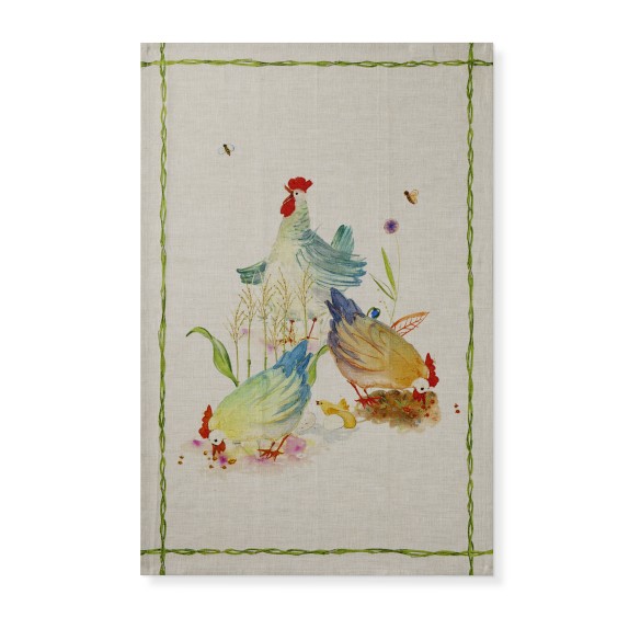 Spring Novelty Towels, Chicken | Williams Sonoma