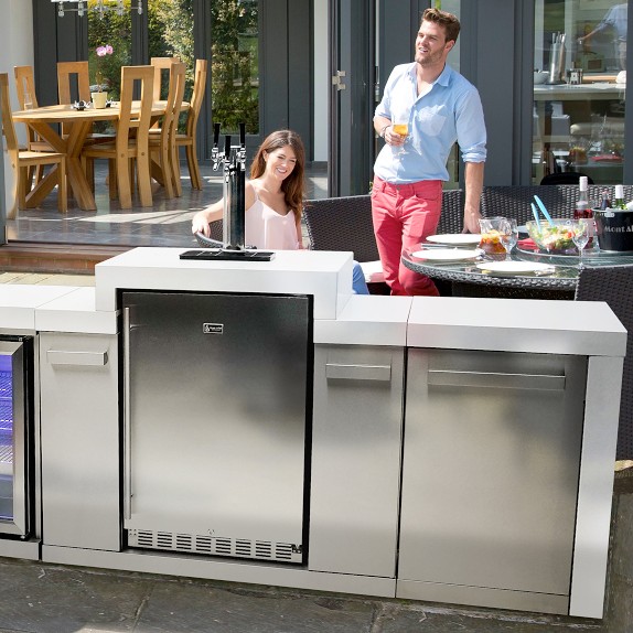 Mont Alpi 805 Deluxe Corner Grill Island w/ Beverage Center | Williams ...