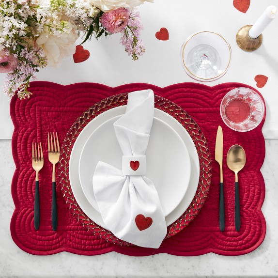 Heart Napkins, Set of 4 | Williams Sonoma