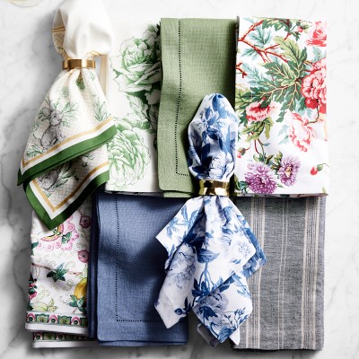 Green Toile Napkins, Set of 4 | Williams Sonoma