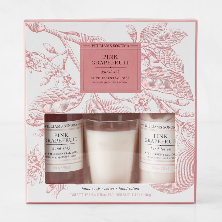 Williams Sonoma Pink Grapefruit Guest Gift Set | Williams Sonoma